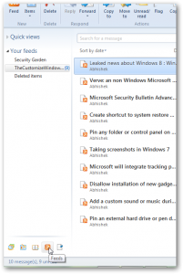 How to add an RSS feed in Windows Live Mail 2011